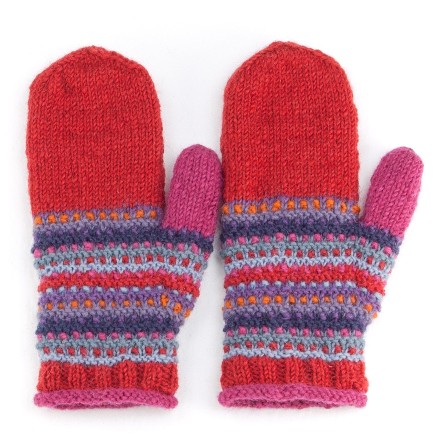 Piper Mittens - rounded gloves w/ ribbon pattern – Lost Horizons USA