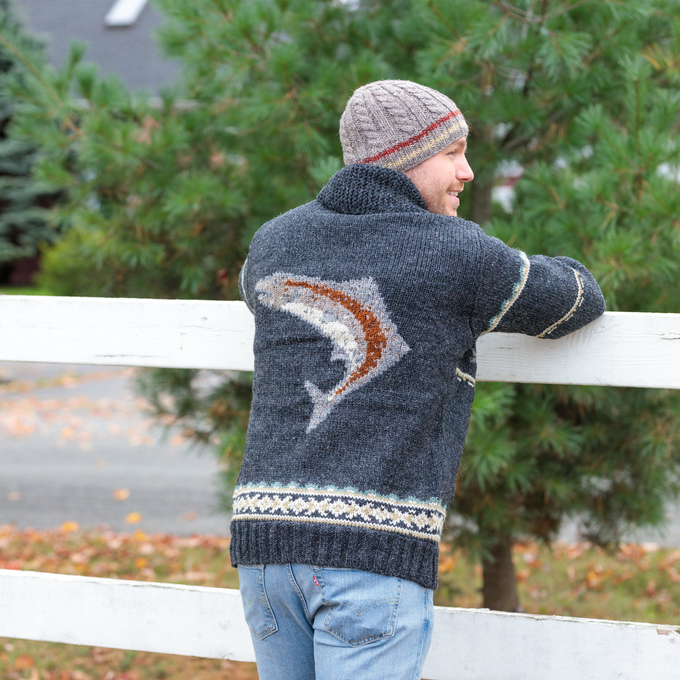 Gone Fishing Sweater - Fishing enthusiast design 100% wool – Lost ...