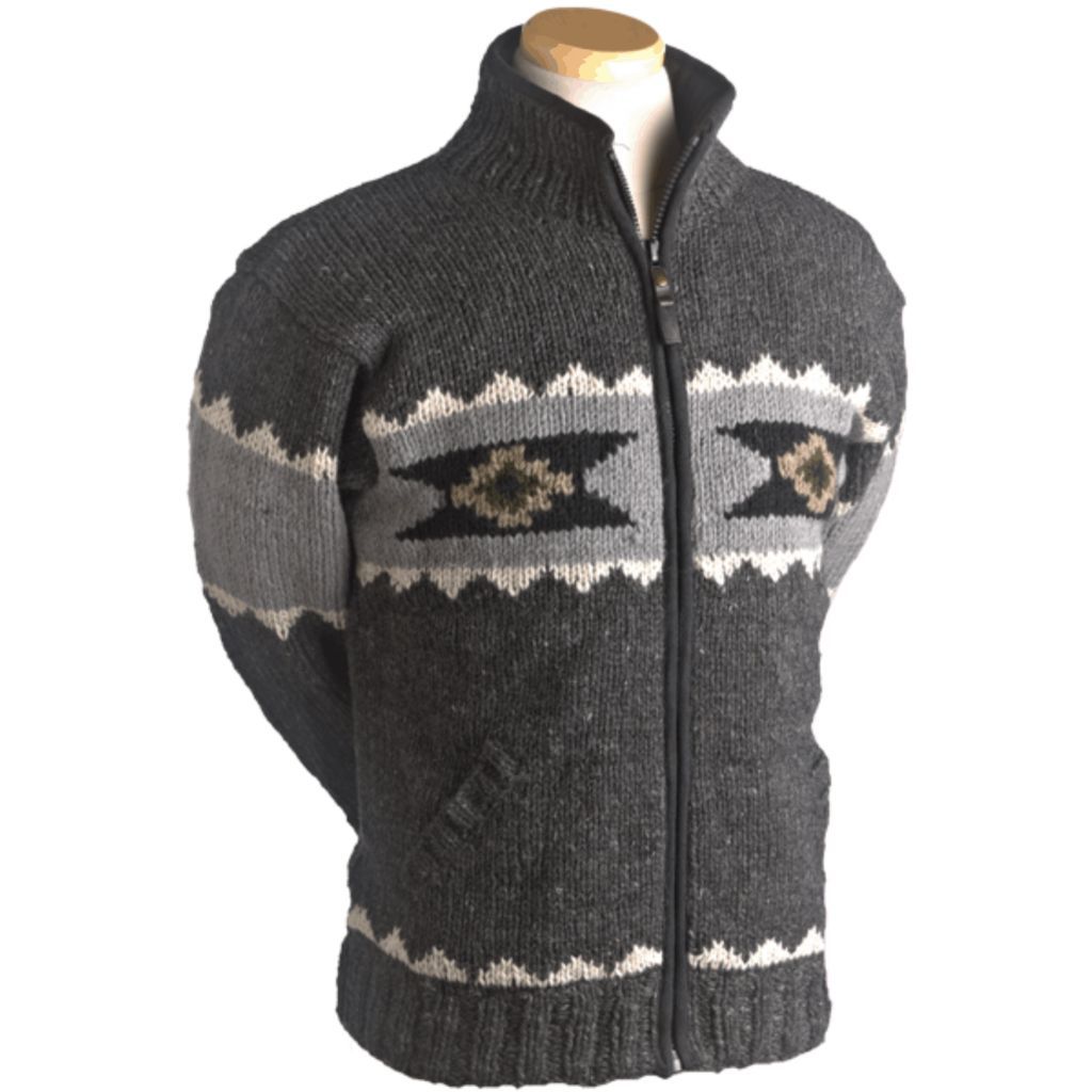 Navajo Men's Sweater - Navajo Patterns, 100% wool – Lost Horizons USA