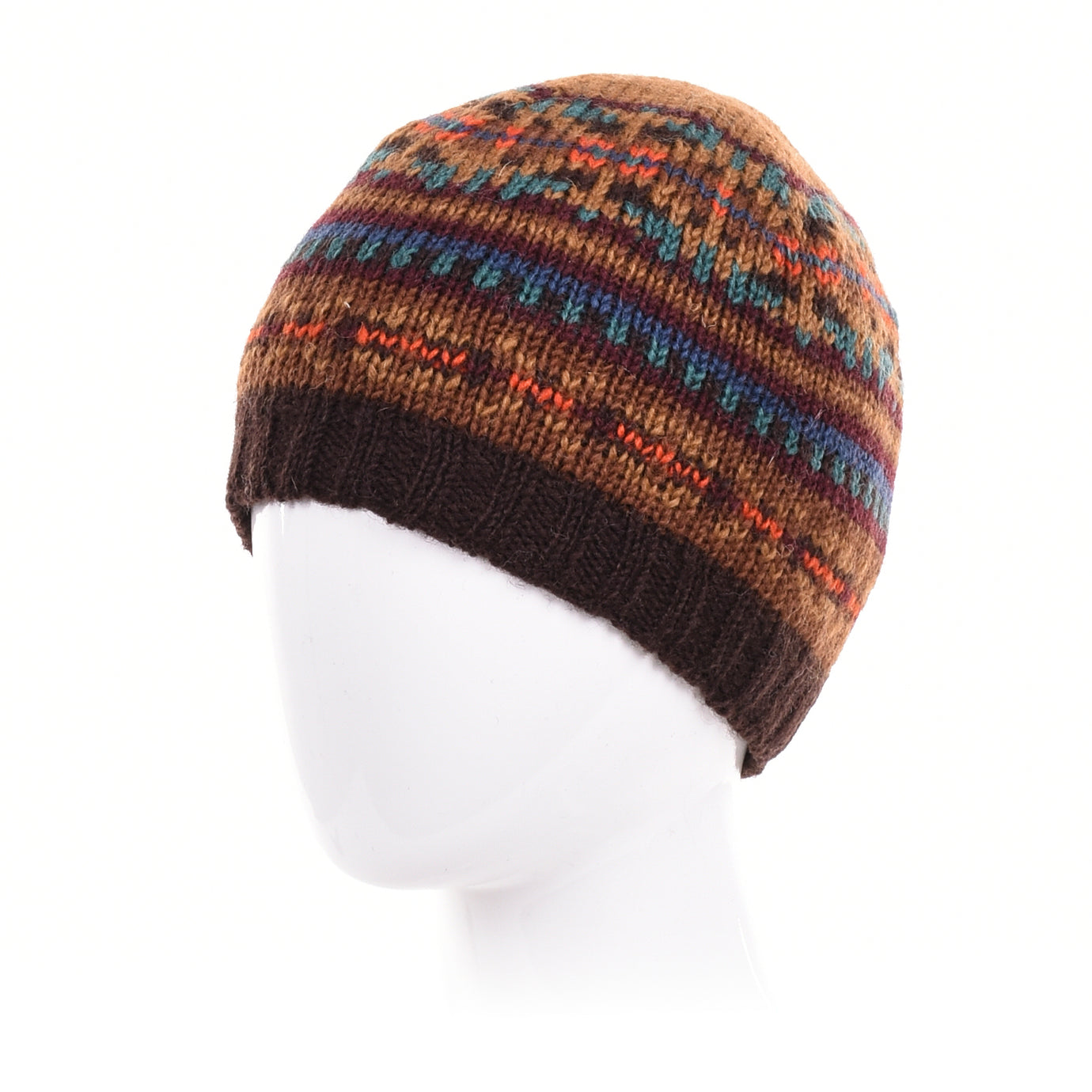 Axel Beanie - Fair Isle Inspired Pattern with Fleece Lining – Lost ...