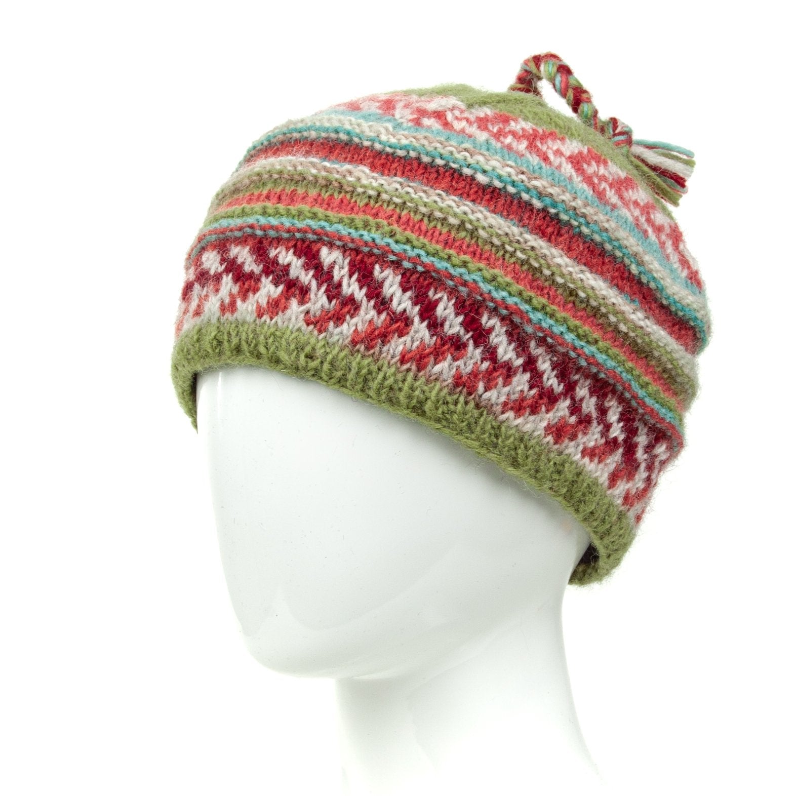 Nina Beanie – Southwestern Wool Hat with Fleece Lining – Lost Horizons USA